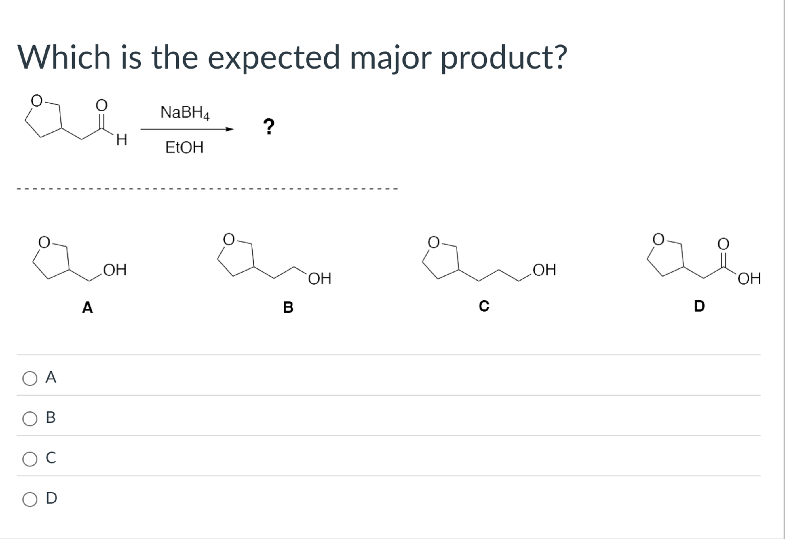 Solved Which Is The Expected Major Product Which Is The