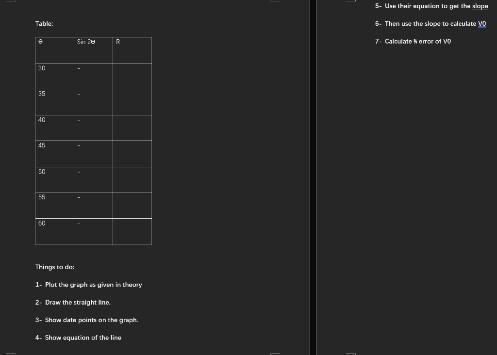 [Solved]: 5- Use their equation to get the slope 6- Then