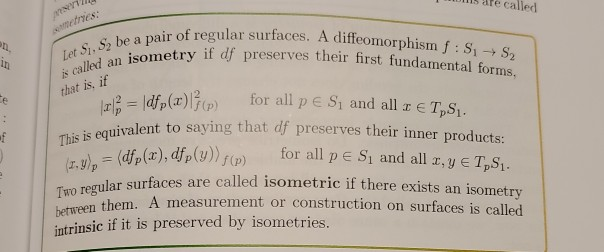 EXERCISE 5.19. Give an example of an isometry f:s S | Chegg.com