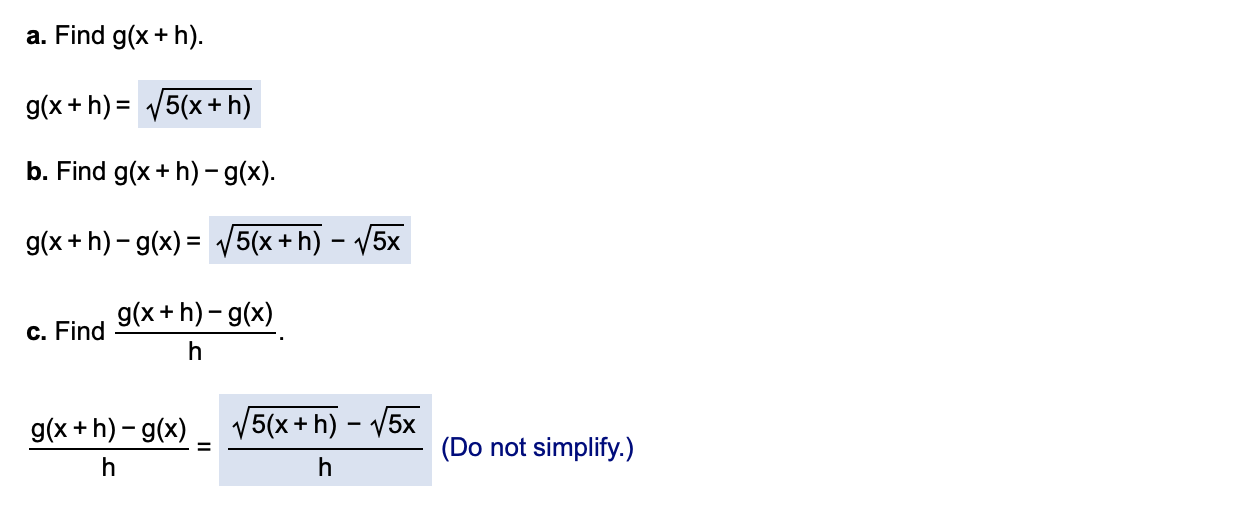 Solved Find g′(x) for the given function. Then find | Chegg.com