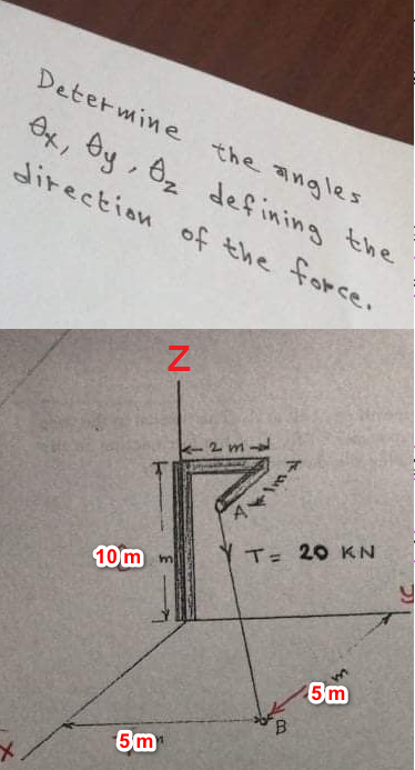 Solved Determine the angles Ex, by , defining the oz | Chegg.com