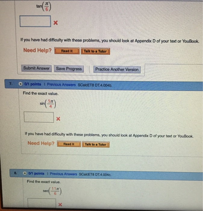 Solved 9. O 0/2 points .Previous Answers SCalcET8 DT4.005 | Chegg.com
