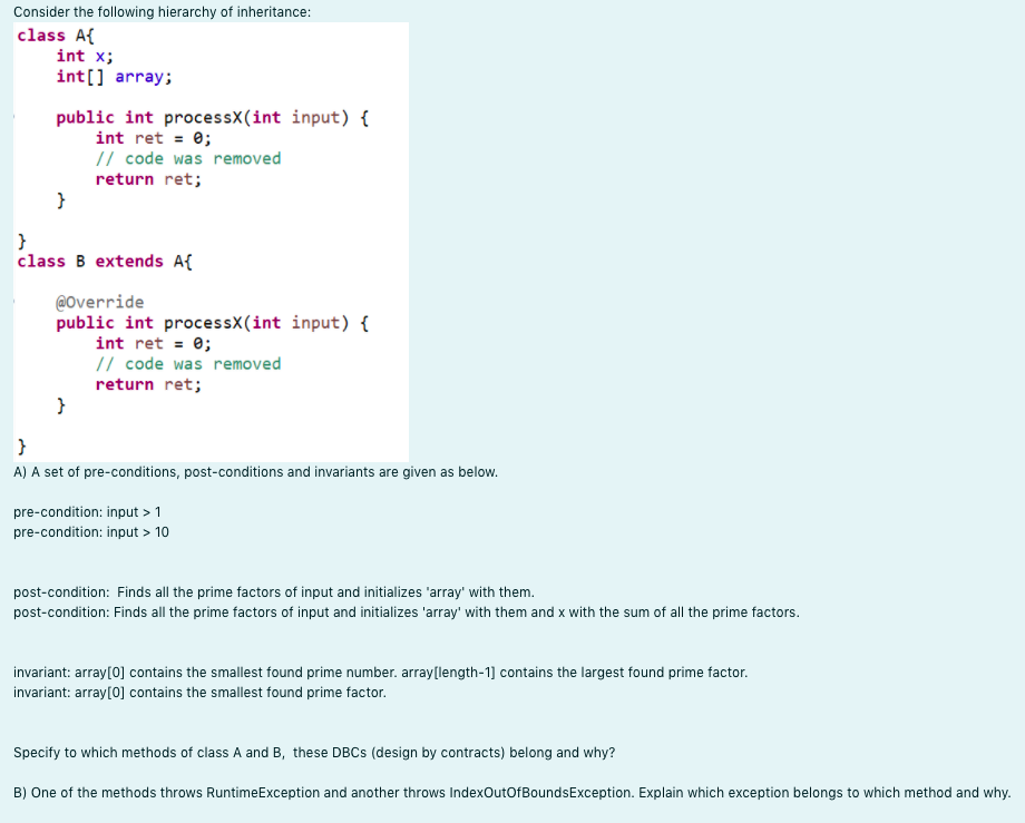 Solved Consider the following hierarchy of inheritance: | Chegg.com