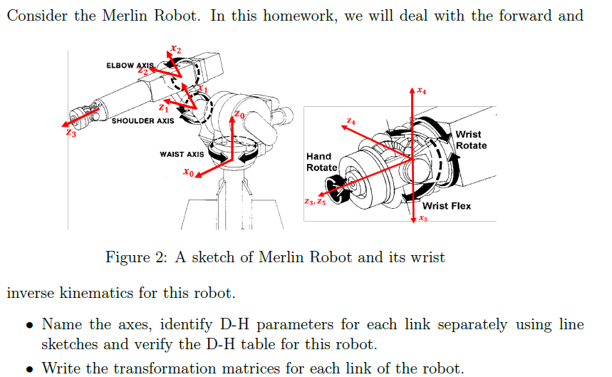 Solved Consider the Merlin Robot. In this homework, we will | Chegg.com