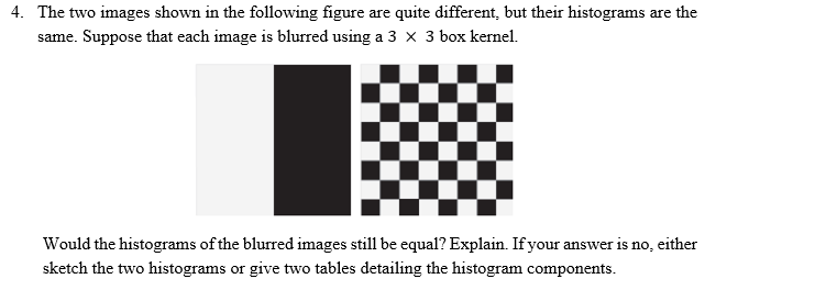 Solved 4. The two images shown in the following figure are | Chegg.com