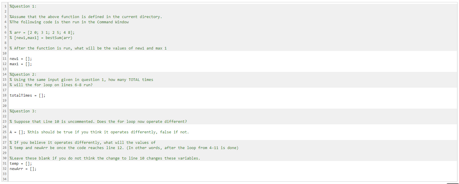 Solved Given the following tracing problem, provide the | Chegg.com