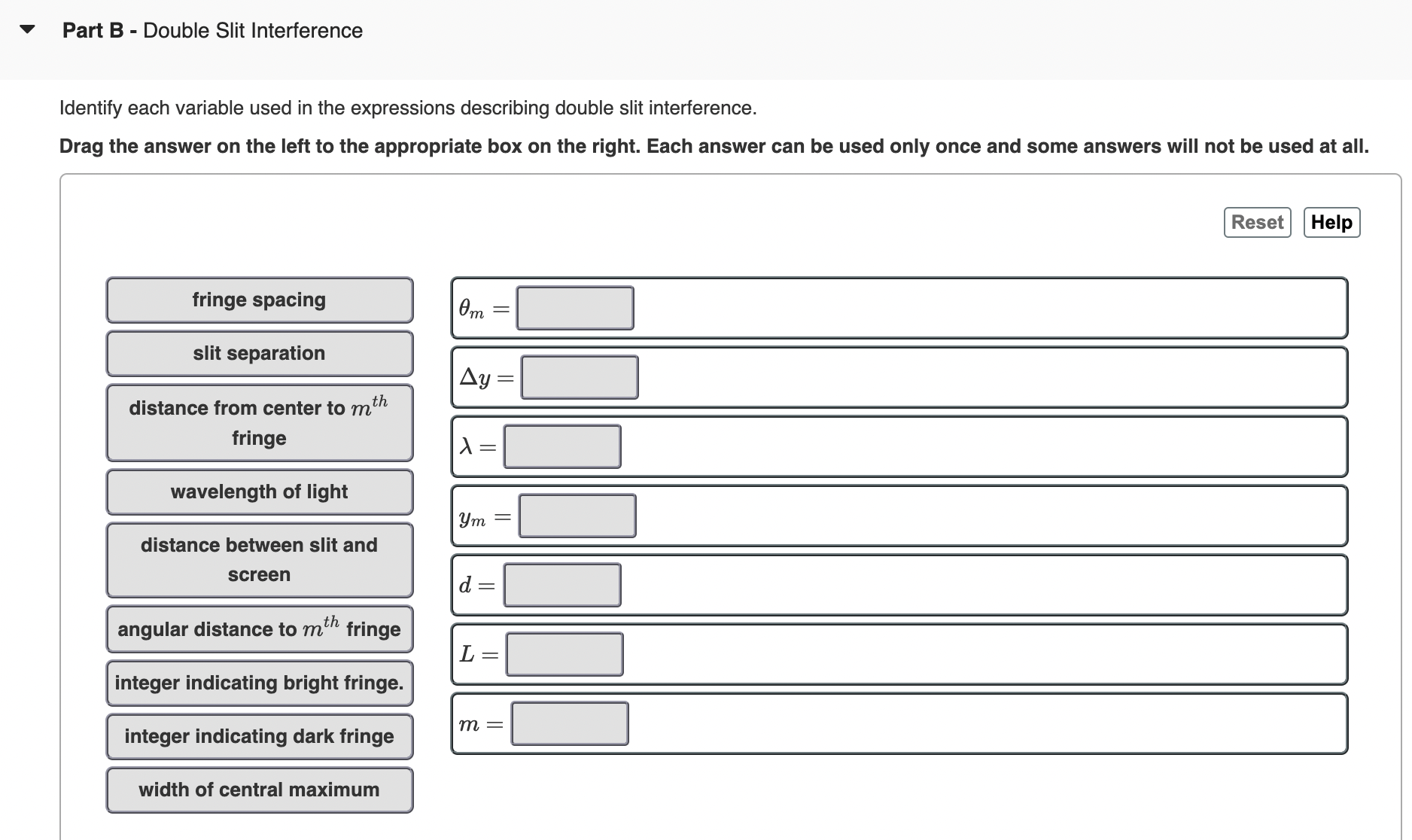 Identify each variable used in the expressions | Chegg.com