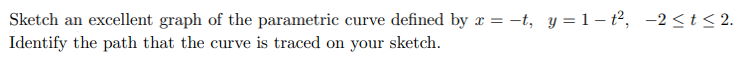 Solved Sketch an excellent graph of the parametric curve | Chegg.com