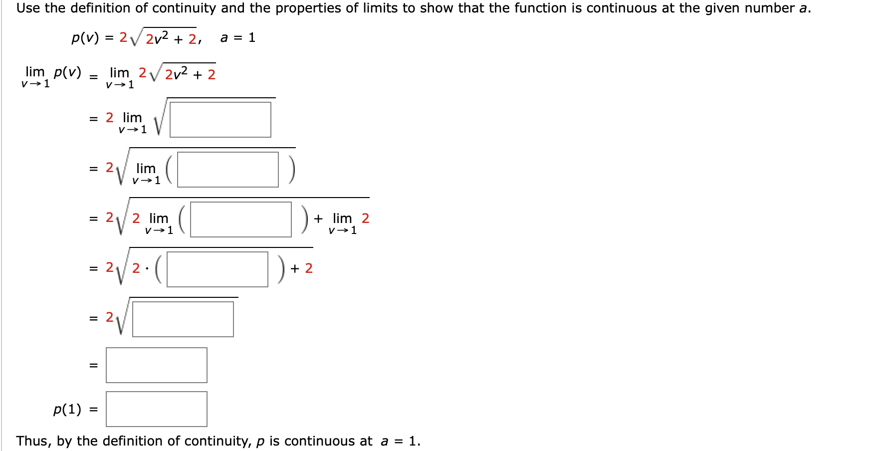 Solved Use the definition of continuity and the properties | Chegg.com