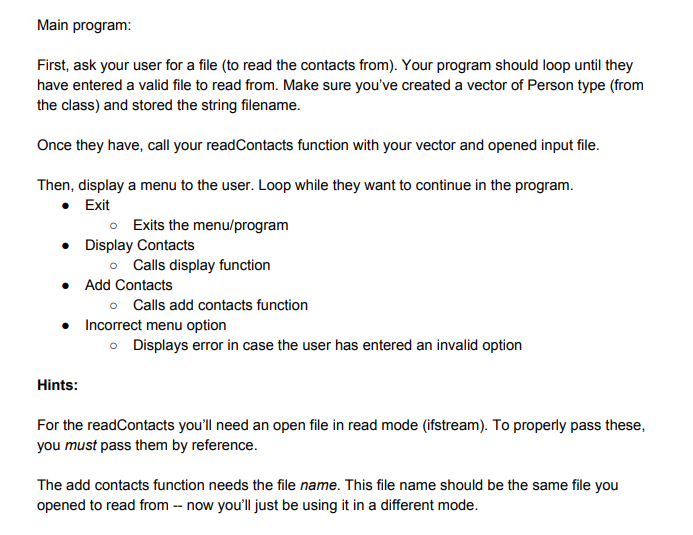 Solved Objectives: • Continue practicing past concepts • | Chegg.com