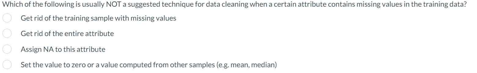 Solved Which of the following is usually NOT a suggested | Chegg.com
