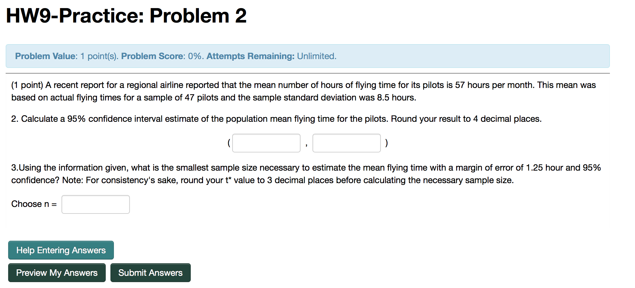 Solved HW9-Practice: Problem 2 Problem Value: 1 point(s). | Chegg.com