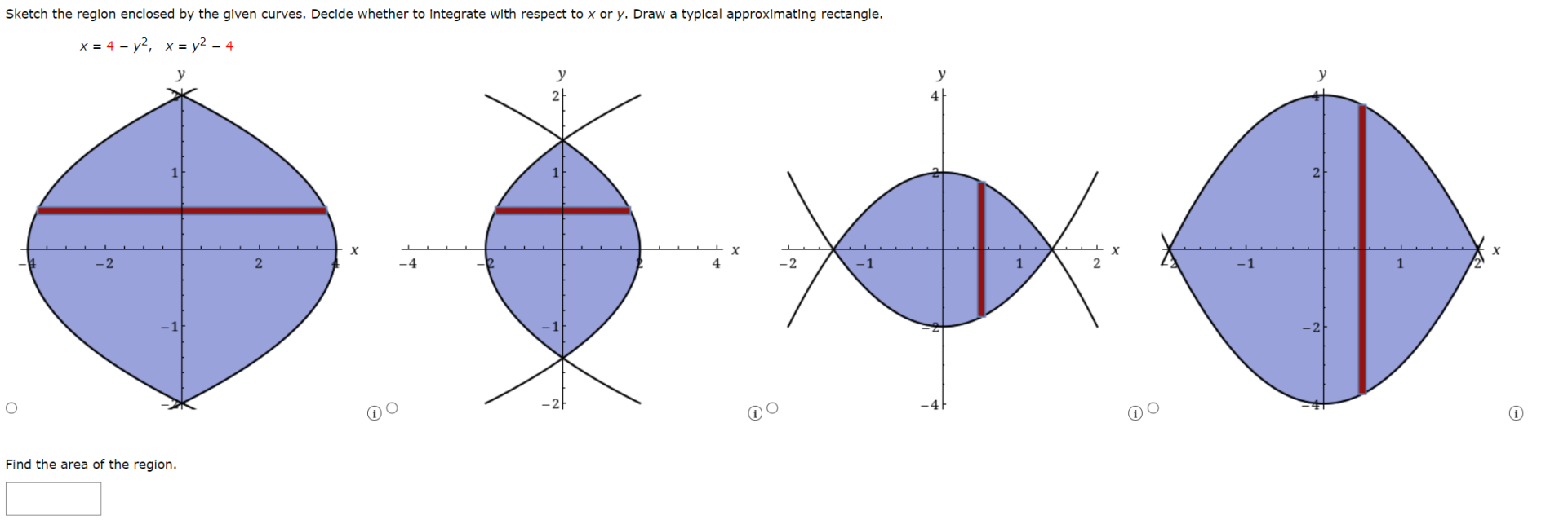 Solved Sketch the region enclosed by the given curves. | Chegg.com