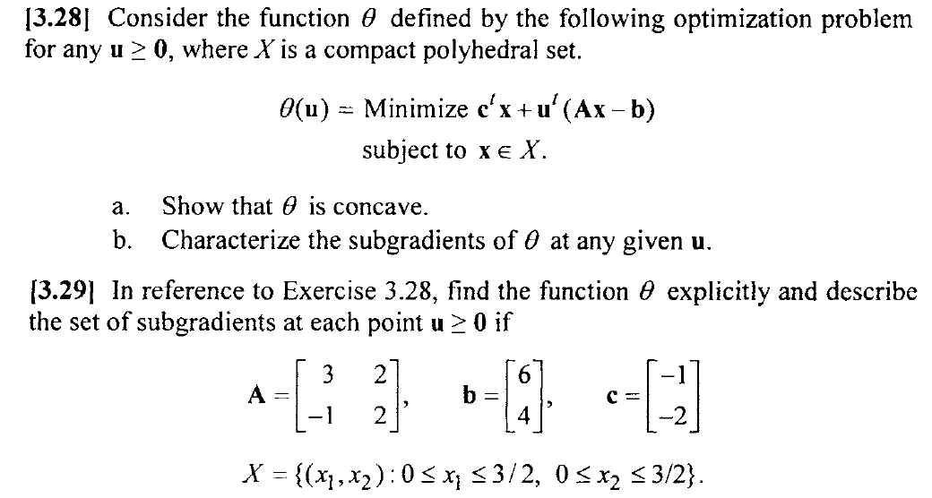 Solved [3.28] Consider the function θ defined by the | Chegg.com