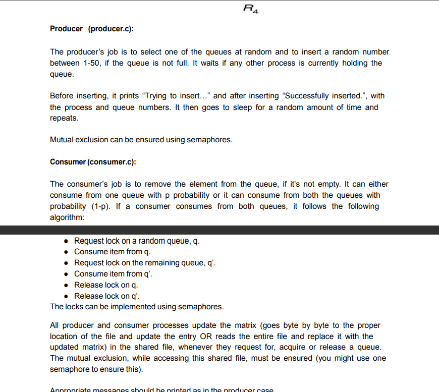 Solved Subject : Operating System Design overview: A few | Chegg.com