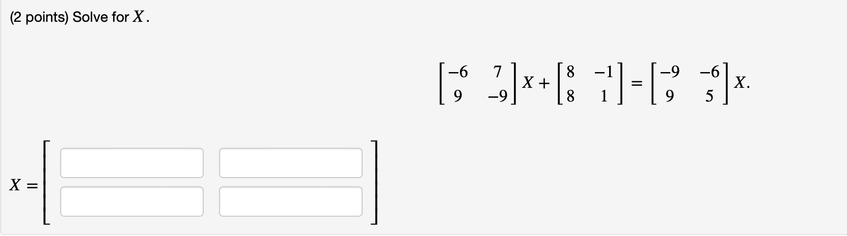 Solved (2 points) Solve for | Chegg.com Solved (2 points) Solve for | Chegg.com
