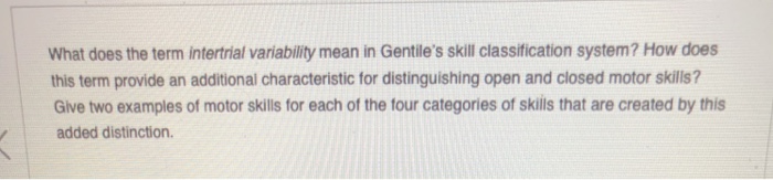 Solved What does the term intertrial variability mean in | Chegg.com