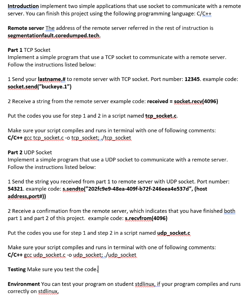 Solved Introduction Implement Two Simple Applications That
