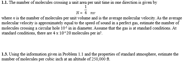 Solved N=41nv where n is the number of molecules per unit | Chegg.com