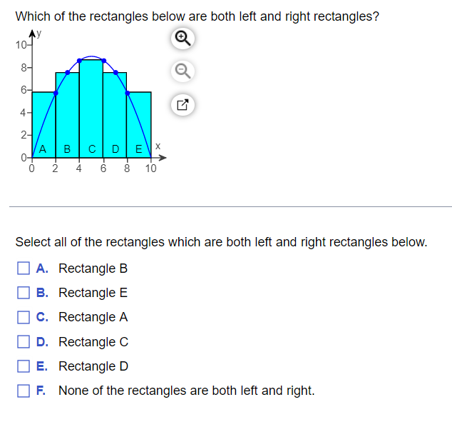 Solved Which of the rectangles below are both left and right | Chegg.com