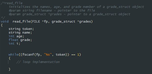Solved /*read_file initializes the names, age, and grade | Chegg.com