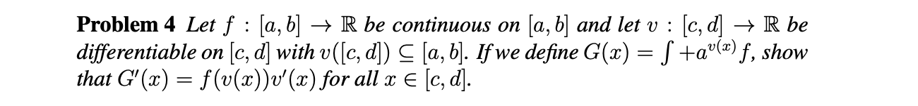 Solved Problem 4 Let f:[a,b]→R be continuous on [a,b] and | Chegg.com