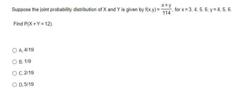 Solved Suppose the joint probability distribution of X and Y | Chegg.com