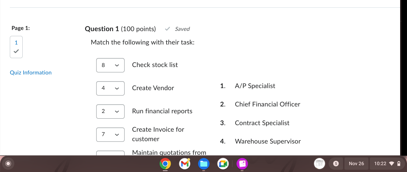 Solved Page 1: 1 10 Create position Create contact for | Chegg.com