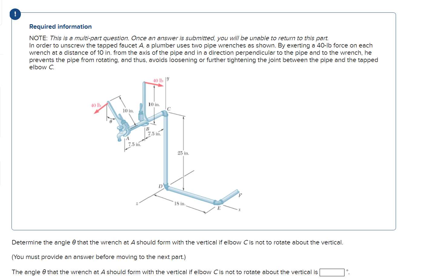 Solved Required information NOTE: This is a multi-part | Chegg.com