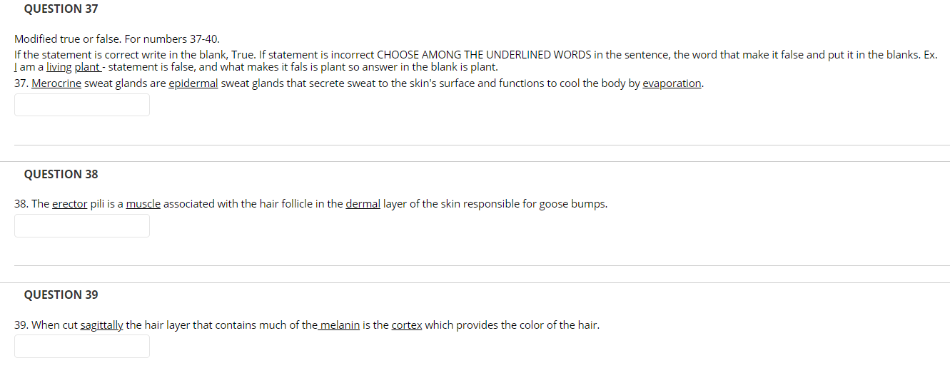 Solved QUESTION 37 Modified true or false. For numbers | Chegg.com
