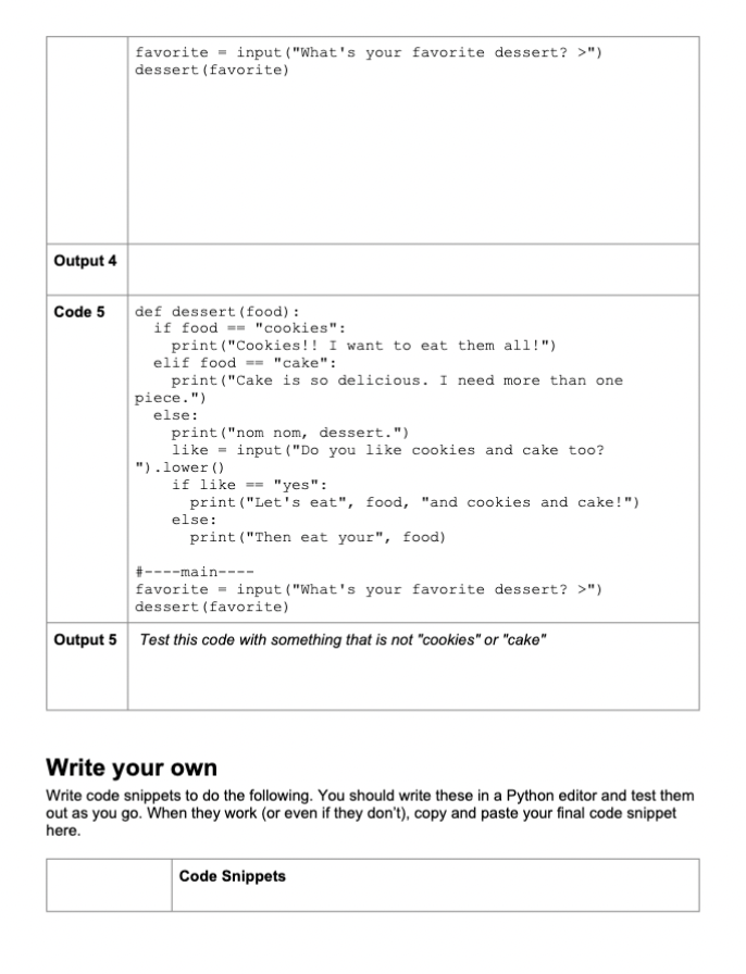 Solved For the following fragments of code, predict what you | Chegg.com