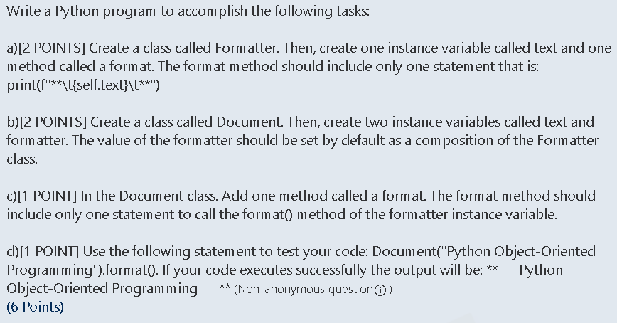 Solved Write a Python program to accomplish the following | Chegg.com