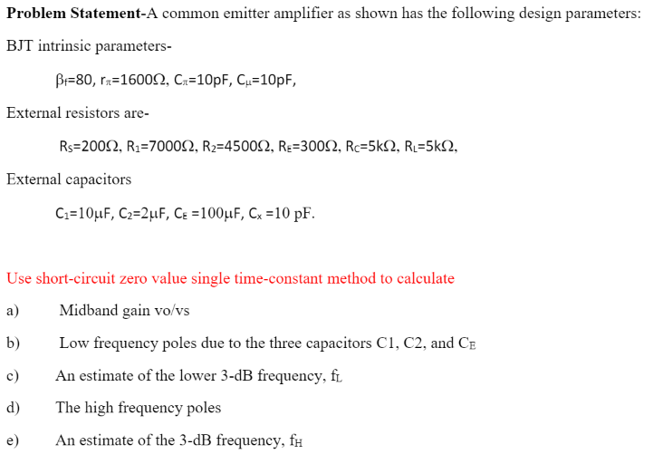 Solved +Vcc = 15 V R • Rc U HE 웨 + ic C2 RS B HI C Ів E RL | Chegg.com