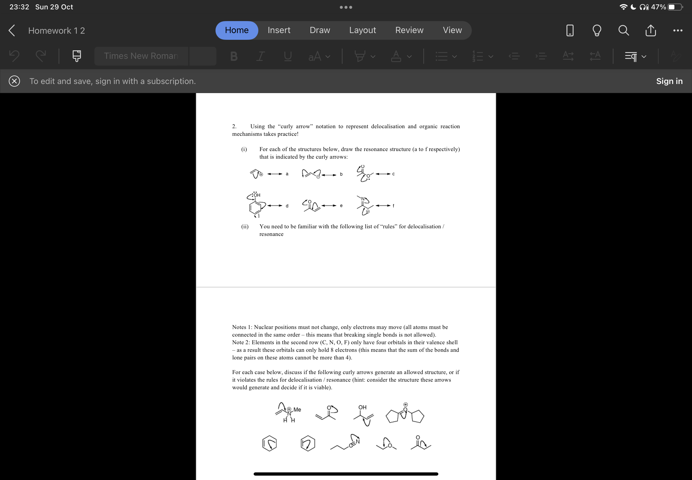 Solved 2. Using the "curly arrow" notation to represent | Chegg.com