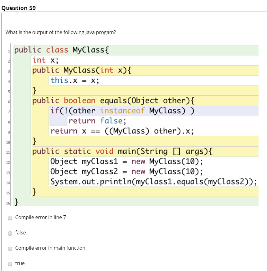 Solved Question 51 What is the output of the following code? | Chegg.com