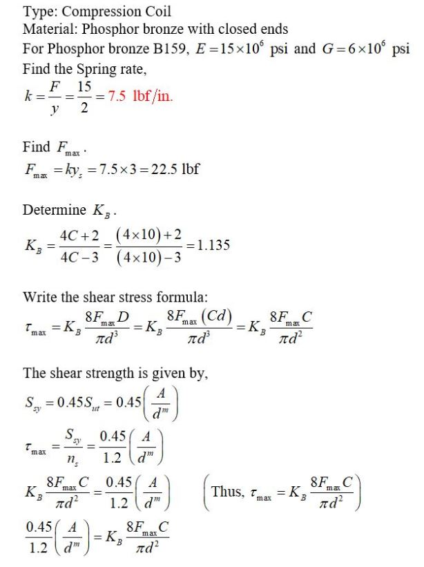 Ques. 7 (15) Starting with a spring index of C=10, | Chegg.com