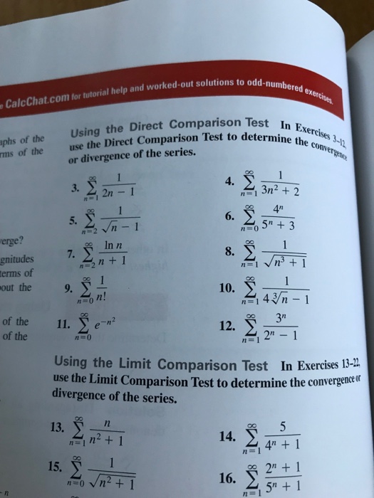 Solved umbered exercises CalcChat.com for tutorial help and | Chegg.com