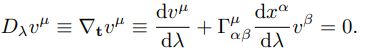 Solved dλdv=dλd(vμeμ)=eμdλdvμ+vμ∂xν∂eμdλdxν=eμdλdvμ+vμΓμναeα | Chegg.com