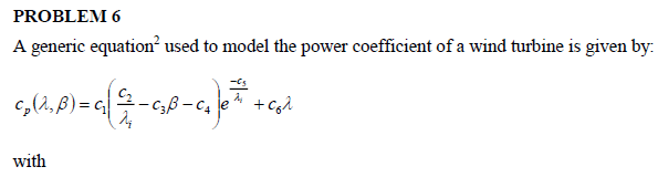 A generic equation 2 used to model the power | Chegg.com