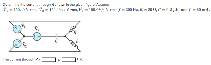 Solved Determine the current through R shown in the given | Chegg.com