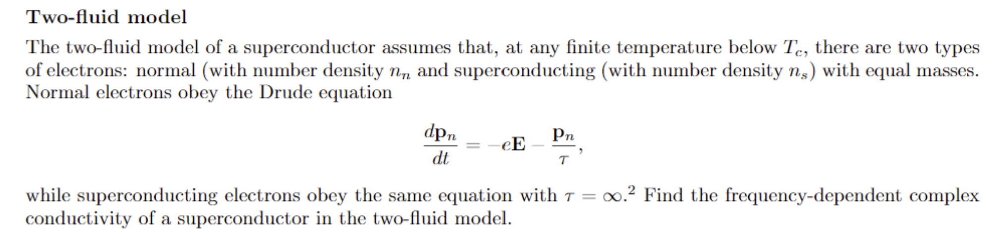 Solved Two-fluid model The two-fluid model of a | Chegg.com
