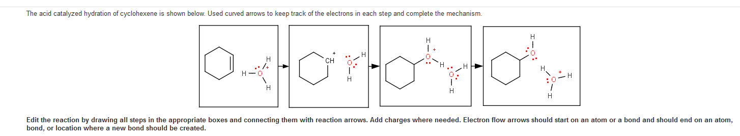 Solved The acid catalyzed hydration of cyclohexene is shown | Chegg.com