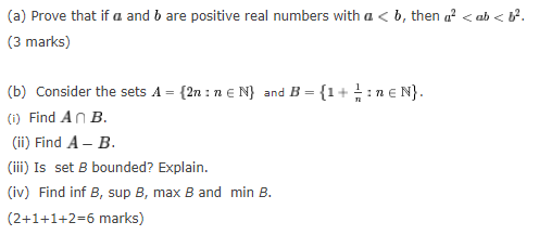 Solved (a) Prove that if a and b are positive real numbers | Chegg.com