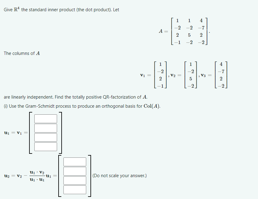 Solved Give \\( \\mathbb{R}^{4} \\) the standard inner | Chegg.com