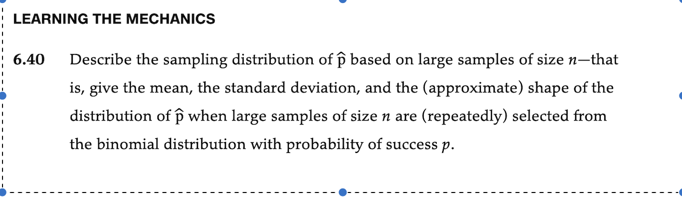 Solved LEARNING THE MECHANICS 6.40 Describe the sampling | Chegg.com