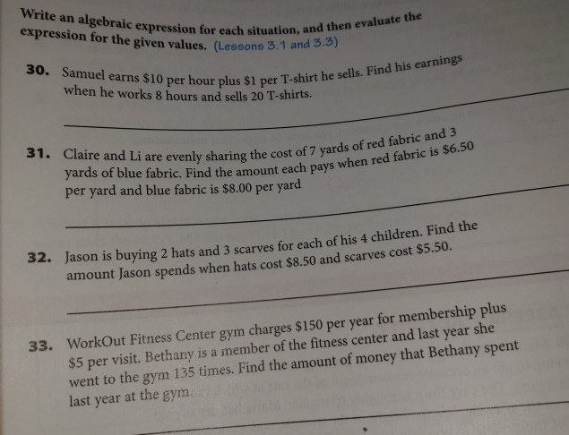 Solved Write an algebraic expression for expression for the | Chegg.com