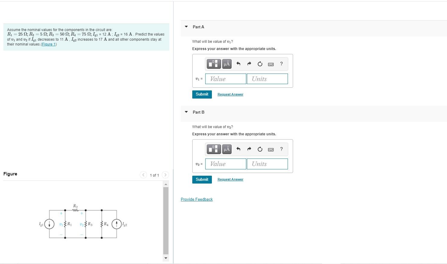 Solved Part A Assume the nominal values for the components | Chegg.com