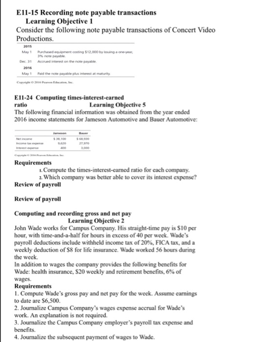 Solved Consider the following note payable transactions of | Chegg.com