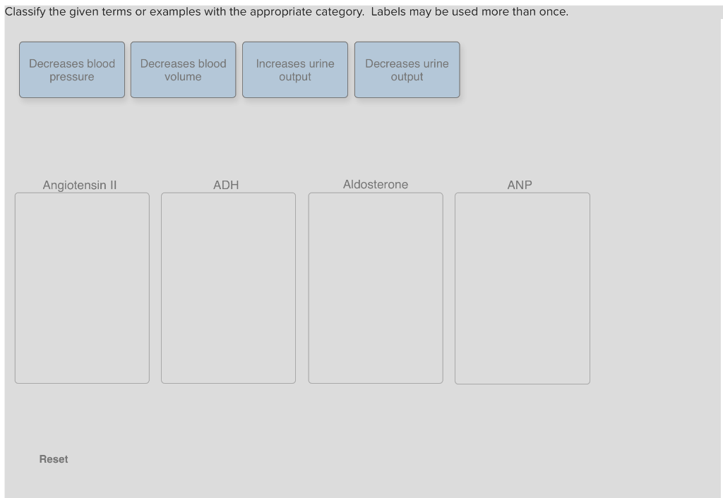 Solved Classify the given terms or examples with the | Chegg.com