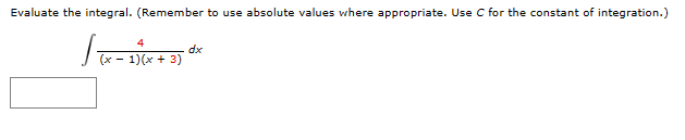 Solved Evaluate the integral. (Remember to use absolute | Chegg.com
